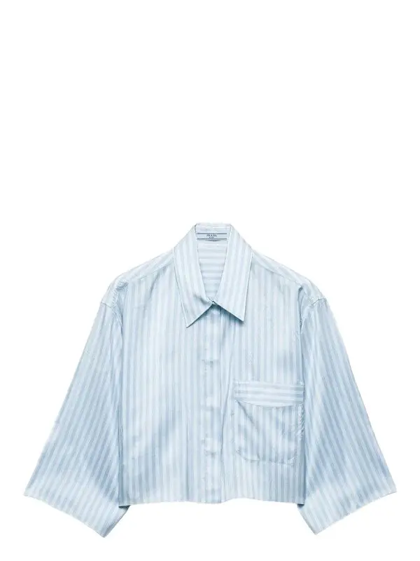 Prada Striped Silk Shirt - Multicolor