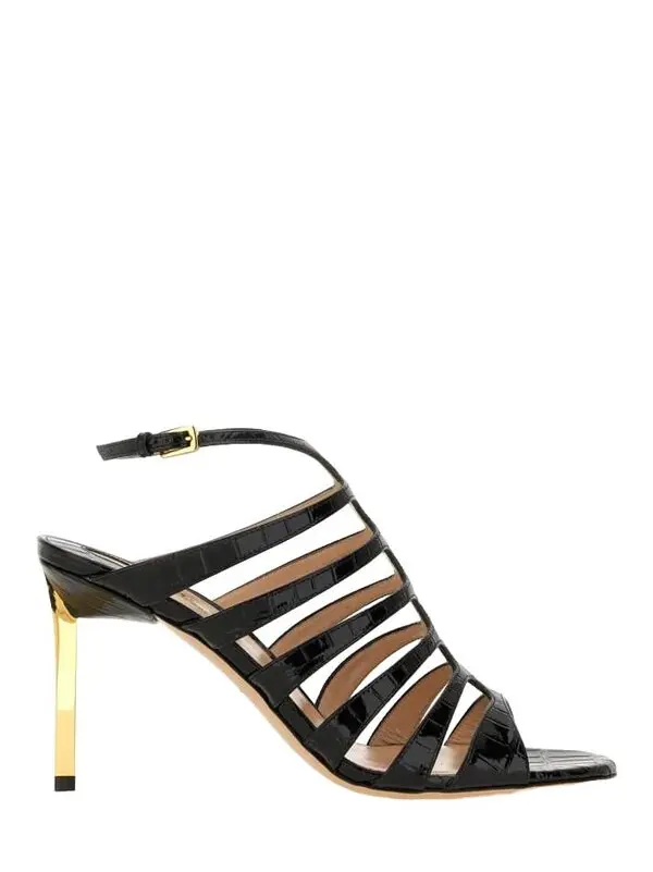 TOM FORD Leather Sandal - Black