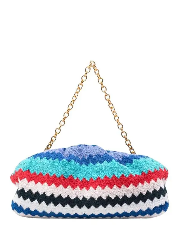 Missoni Zigzag Pattern Clutch Bags - Blue