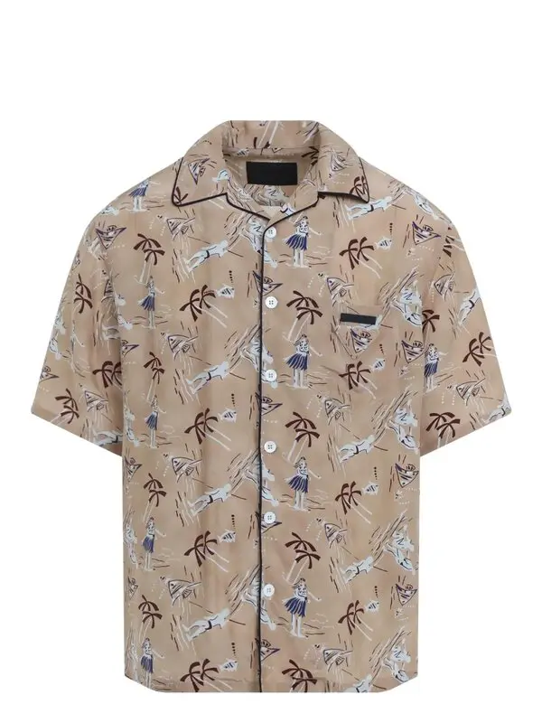 Prada Viscose And Silk Shirt - Multicolor