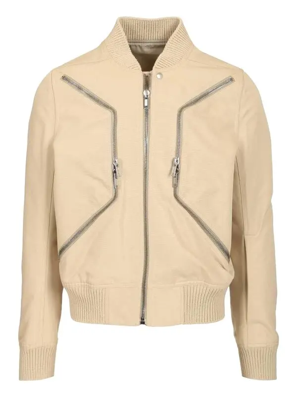 Rick Owens Heizer Flight Jacket - Cream