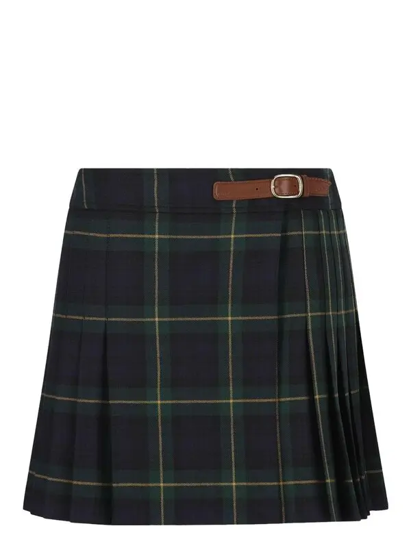 Celine Wool Mini Skirt - Multicolor