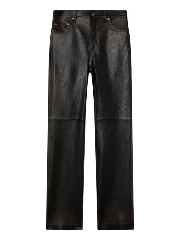 GOLDEN GOOSE Peg Leather Trousers - Multicolor