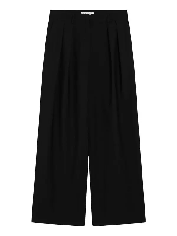 THE FRANKIE SHOP Wide-leg Ripley Wool-blend Trousers - Black
