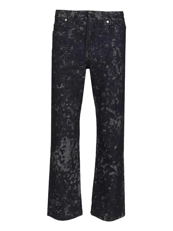 Fendi Falena Drops Jacquard Jeans - Blue