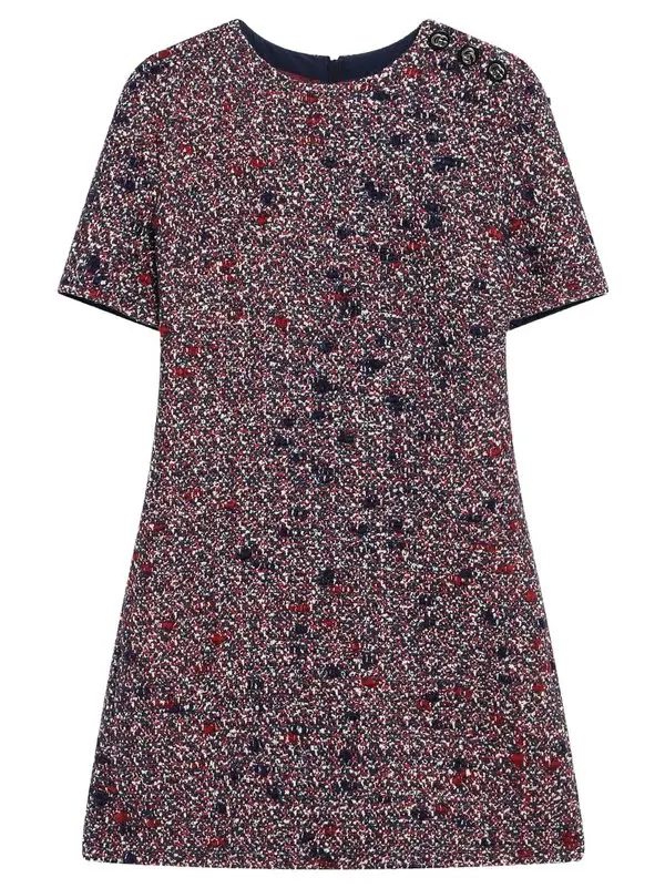 Gucci Wool Bouclé Dress - Blue