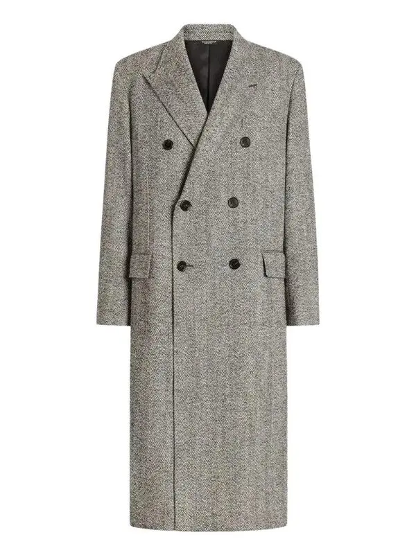 Dolce & Gabbana Wool Overcoat - Multicolor