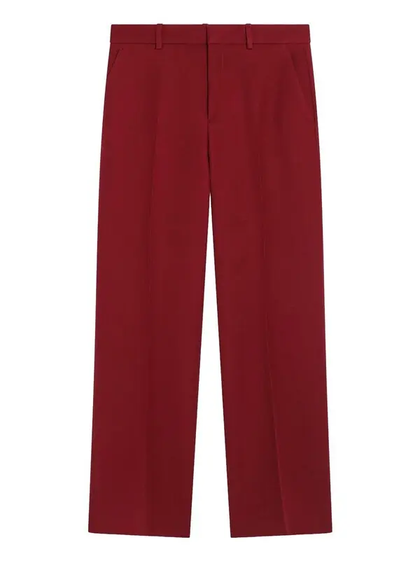 Gucci Wool Trousers - Red