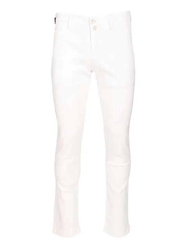 Jacob Cohen Bobby Slim-fit Chino Trousers - White