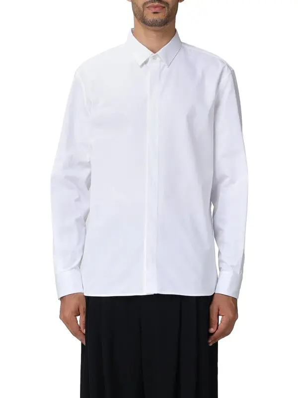 Saint Laurent Shirt In Cotton Poplin - White