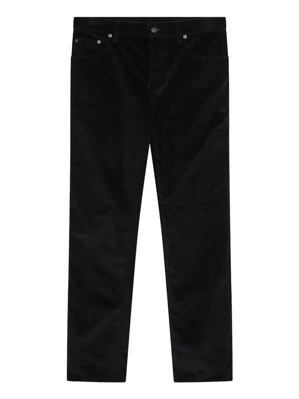 Burberry Dark Cotton Corduroy Trousers - Blue