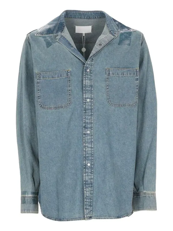 MAISON MARGIELA Denim Taped Shirt - Blue