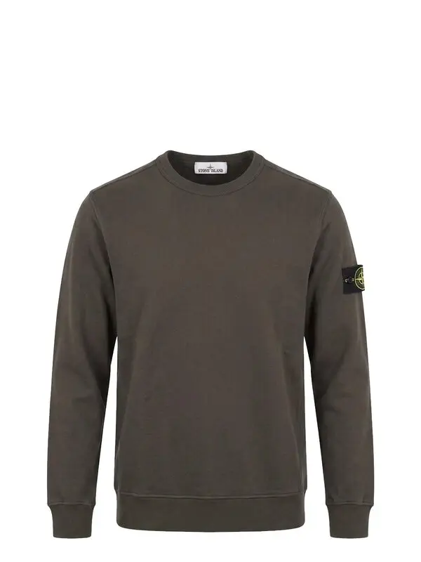 Stone Island Organic Cotton Fleece Sweatshirt - Multicolor