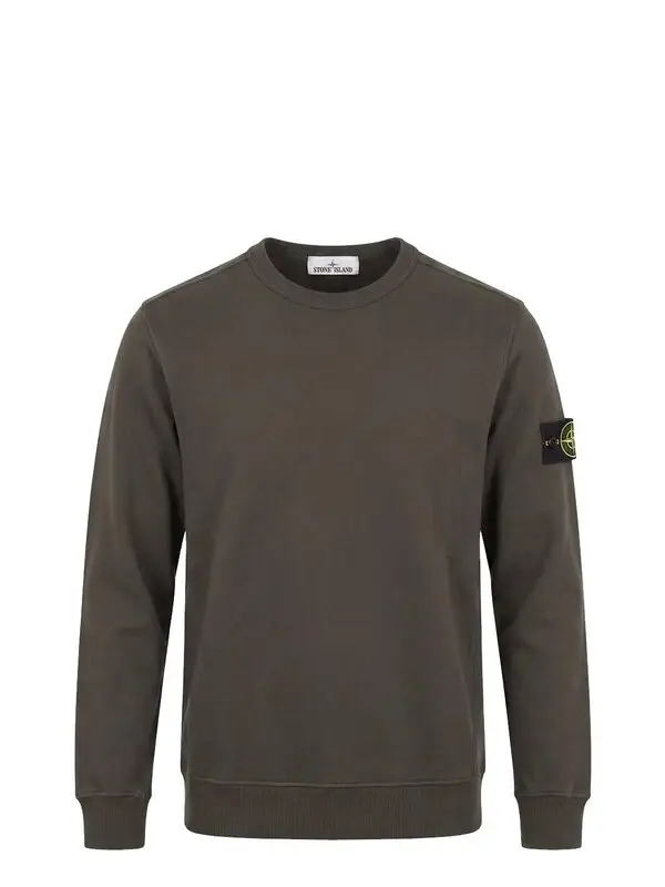 Stone Island Organic Cotton Fleece Sweatshirt - Multicolor