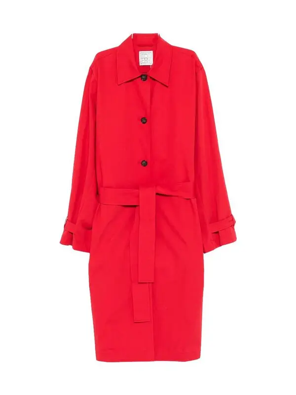 TOTEME Cotton Trench Coat - Multicolor