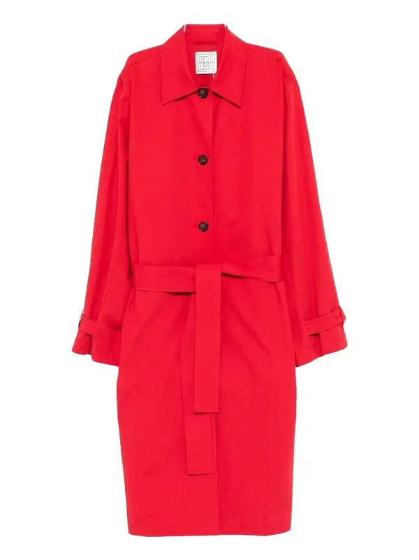 TOTEME Cotton Trench Coat - Multicolor