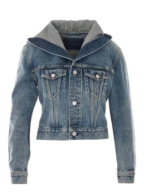 Alaïa Denim Trucker Jacket - Blue