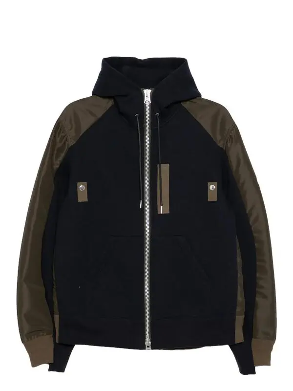 Sacai Jackets Hooded Jackets - Blue