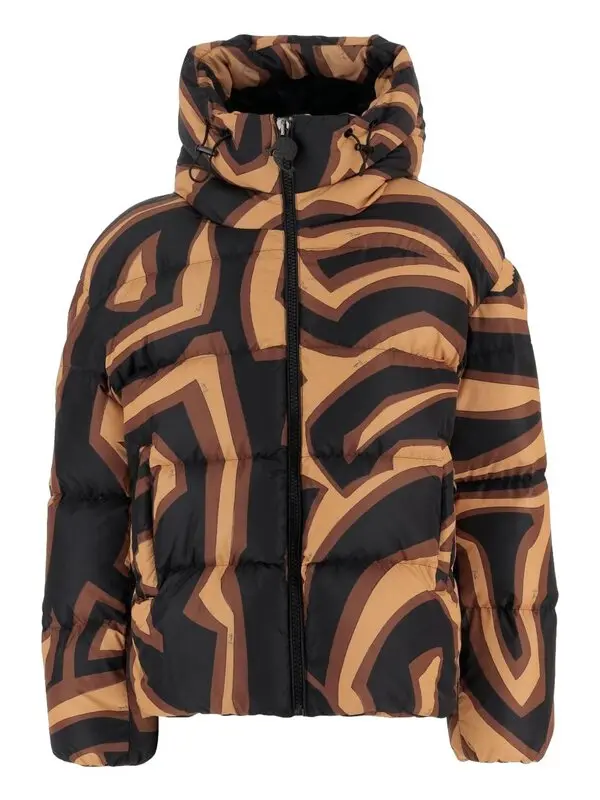 Emilio Pucci Printed Nylon Down Jacket - Multicolor