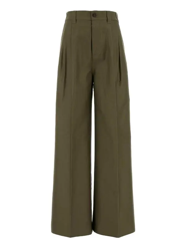 MAISON MARGIELA Army Cotton Wide-leg Pant - Green
