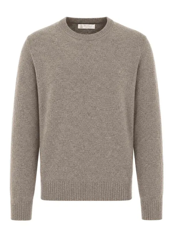 Brunello Cucinelli Wool, Alpaca And Cashmere Sweater - Gray