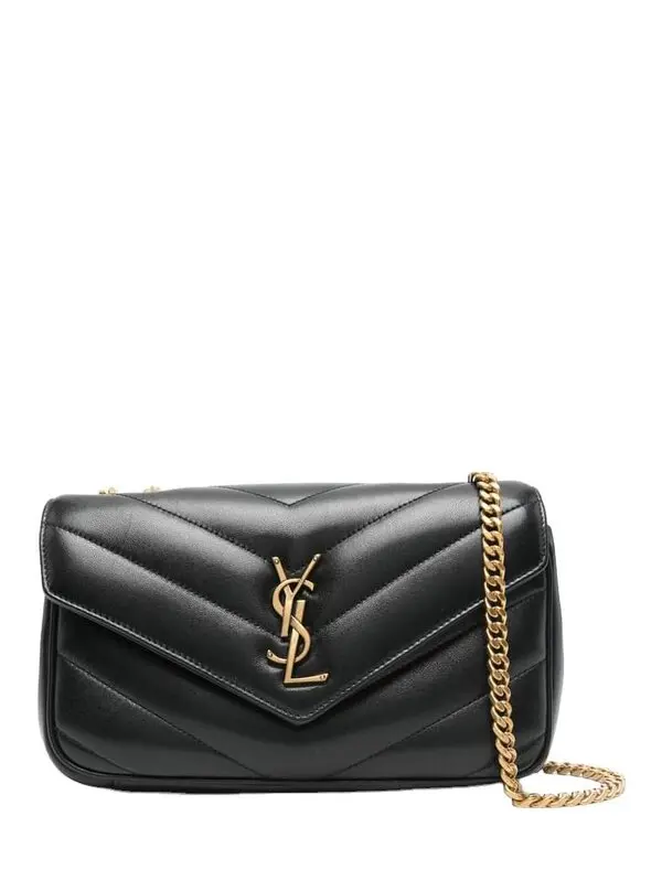 Saint Laurent Leather Shoulder Bag - Black