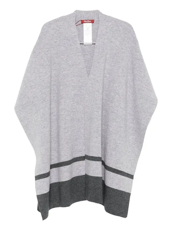 Max Mara Cashmere Wool Cape - Multicolor