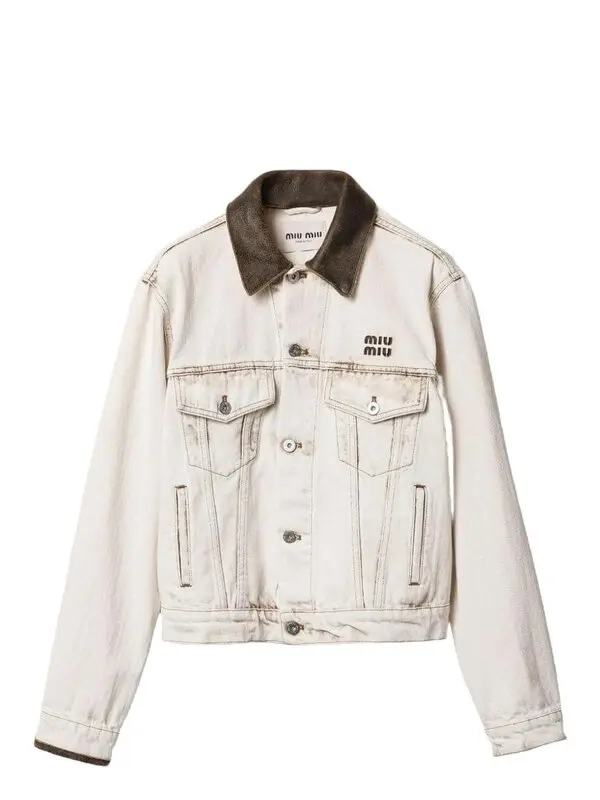 Miu Miu Denim Cotton Jacket - Multicolor