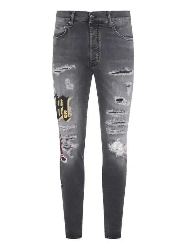 Amiri Skinny Denim Jeans - Gray