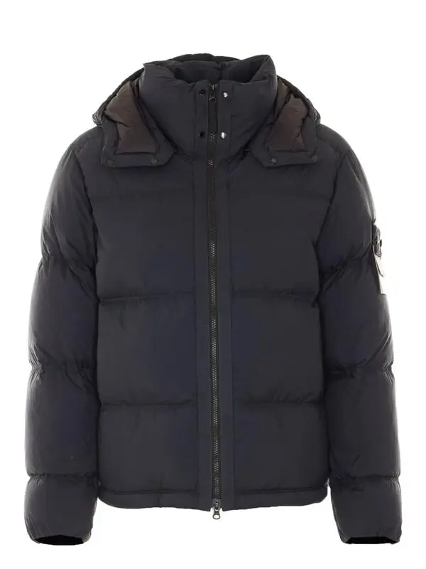 Stone Island Matt Ripstop Cordura Logo Down Jacket - Blue