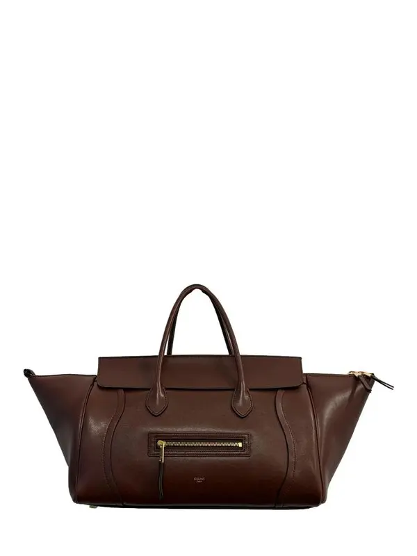 Celine Luggage Medium Leather Tote Bag - Multicolor