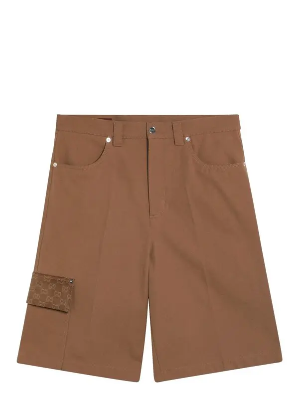 Gucci Cotton Bermuda Shorts - Brown