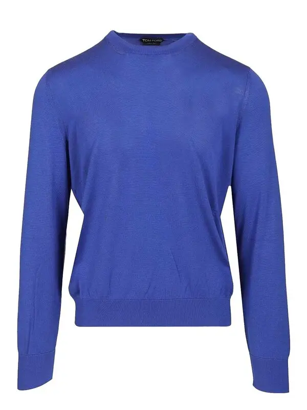TOM FORD Silk Pullover - Blue