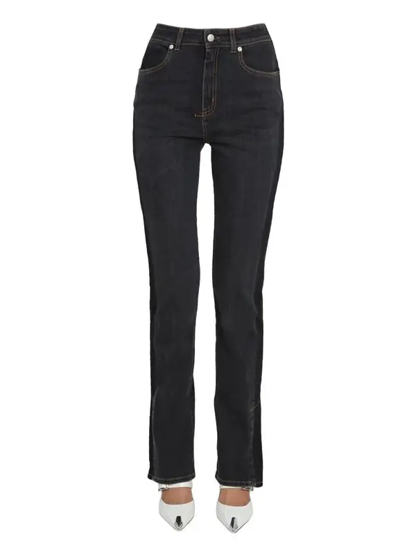 Alexander McQueen Jeans Wide Leg - Black
