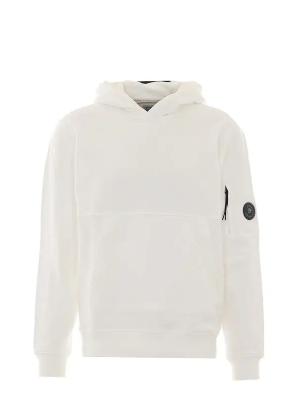 C.P. COMPANY Lens Hoodie - White