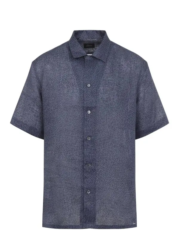 Brioni Cuban Shirt - Blue