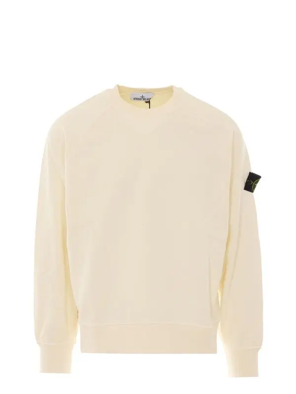 Stone Island Logo Sweatshirt - White