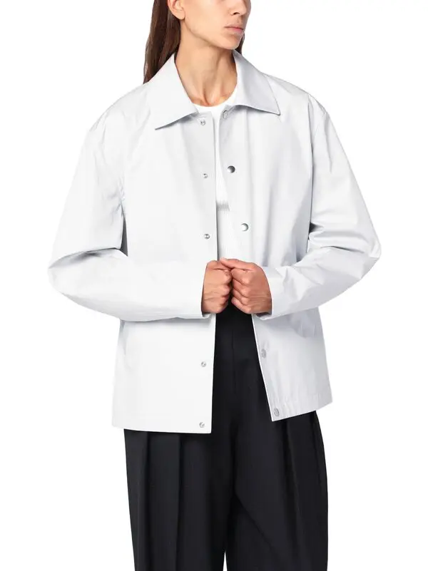 JIL SANDER Cotton Taffeta Shirt Jacket - Gray