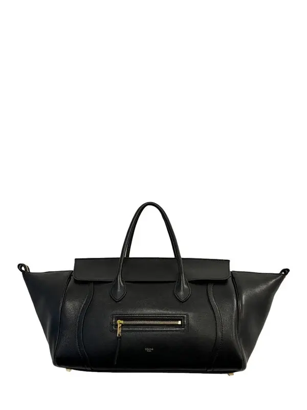 Celine Luggage Medium Leather Tote Bag - Multicolor