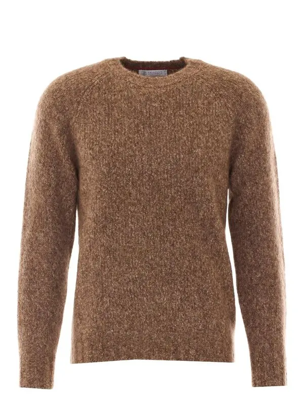 Brunello Cucinelli Silk And Cashmere Sweater - Cream