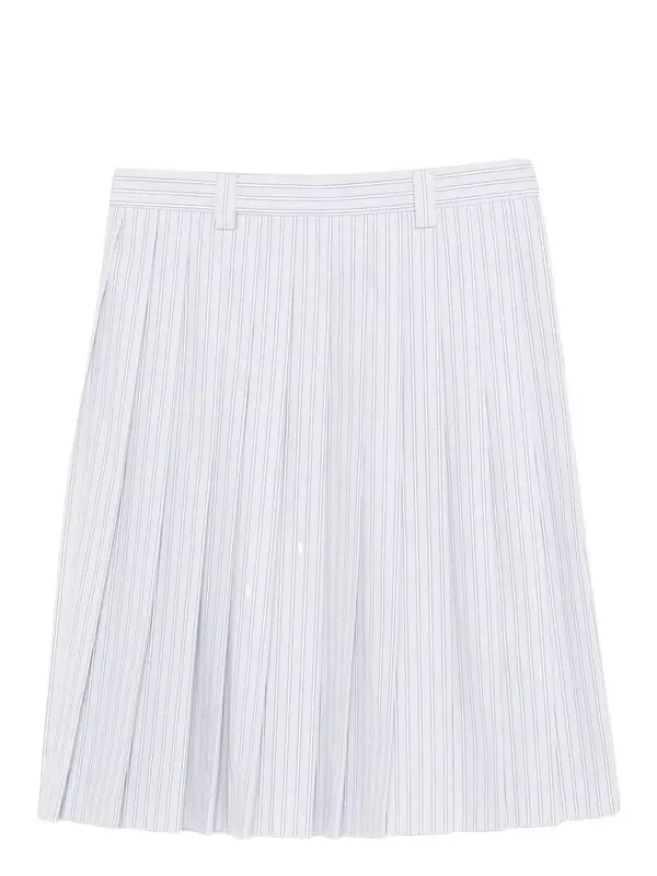 Miu Miu Cotton Midi Skirt - Multicolor