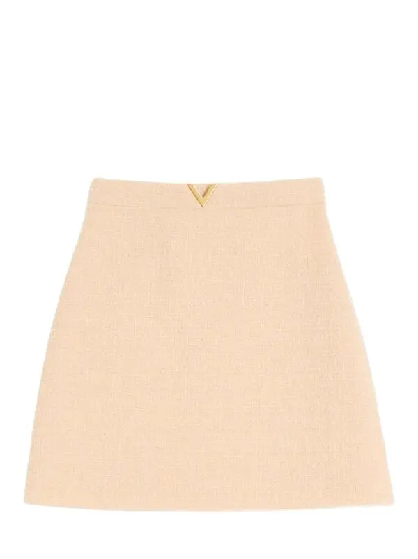 Valentino Garavani Vlogo Signature Wool Skirt - Multicolor