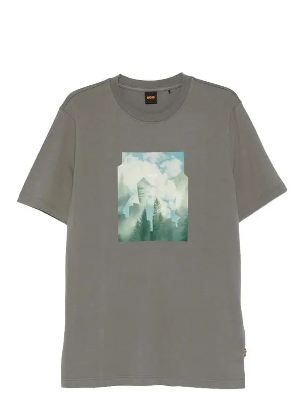 BOSS Grey T-shirts & Vests T-shirts - Gray
