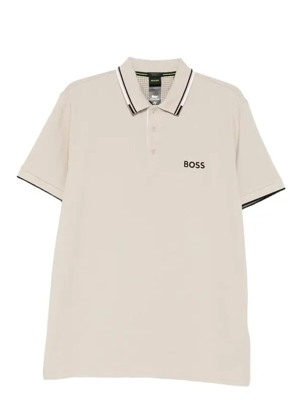 BOSS Neutrals Polo Shirts - Cream