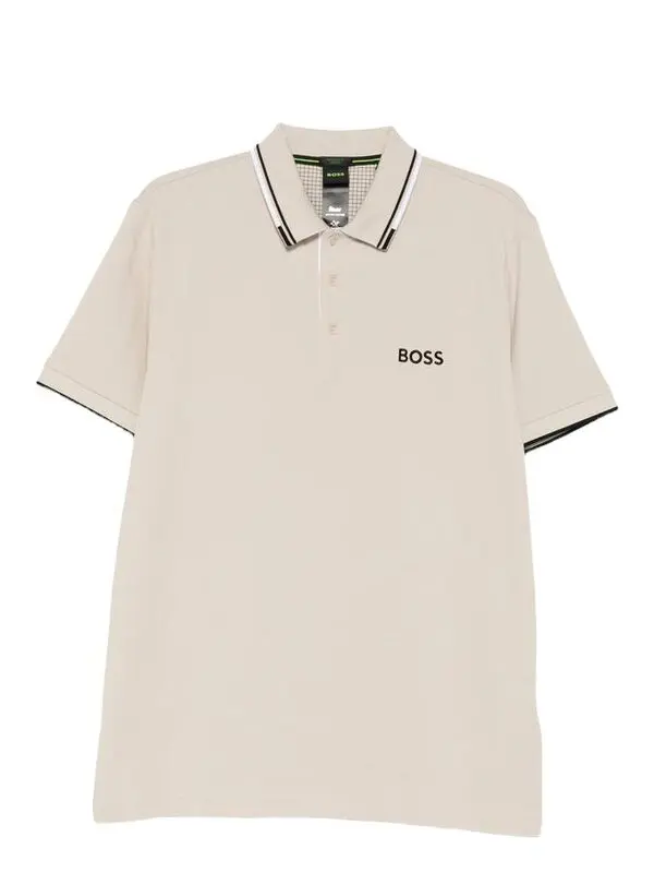 BOSS Neutrals Polo Shirts - Cream
