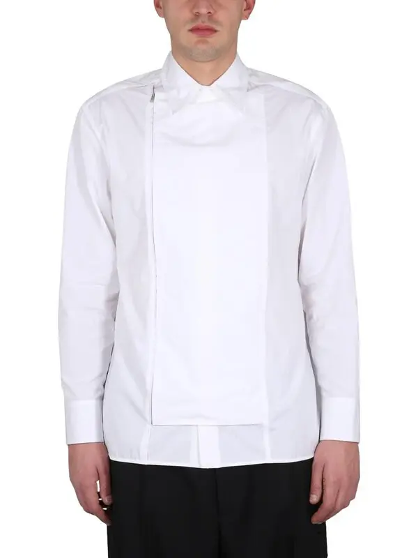 JIL SANDER Zippered Shirt - Cream