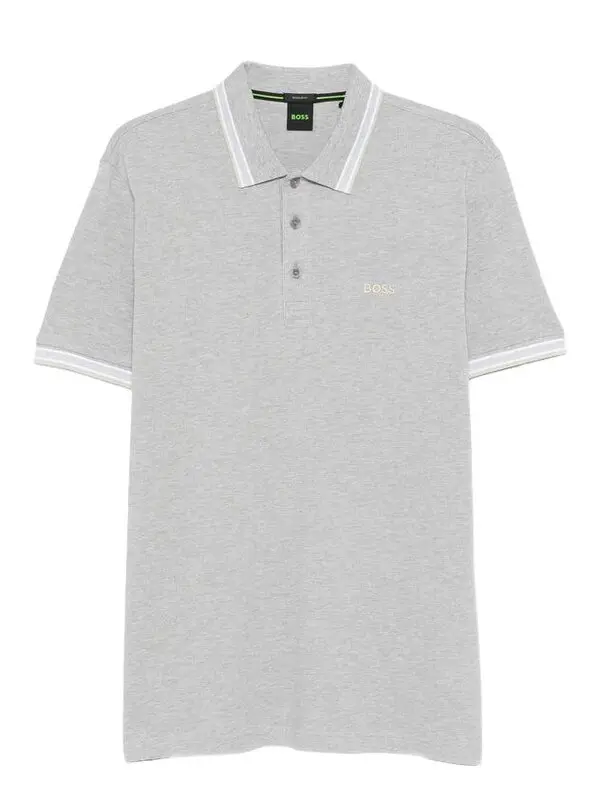 BOSS Grey Polo Shirts - Gray