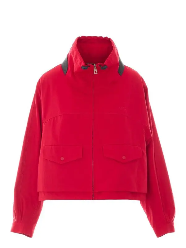 Loewe Jacket In Cotton And Silk - Red