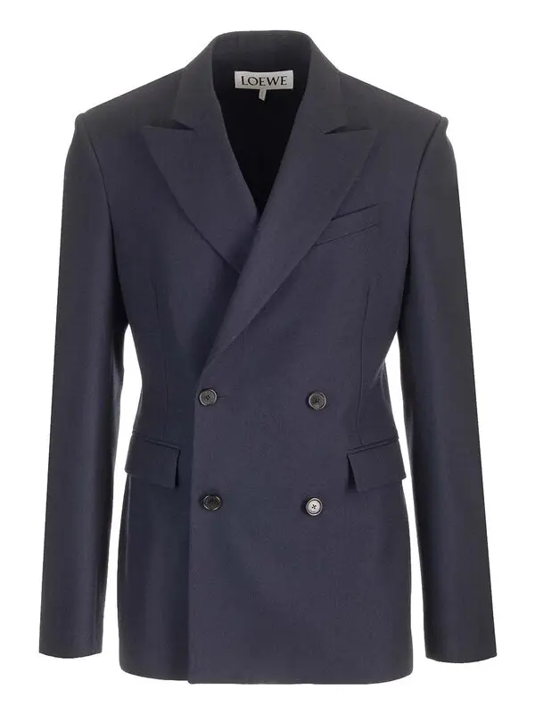 Loewe Double-breasted Jacket - Blue