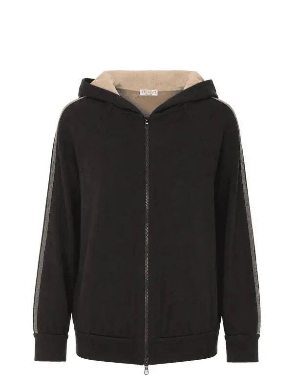 Brunello Cucinelli Zip Up Hoodie - Black